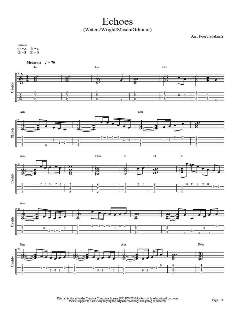 Echoes Ukulele | PDF