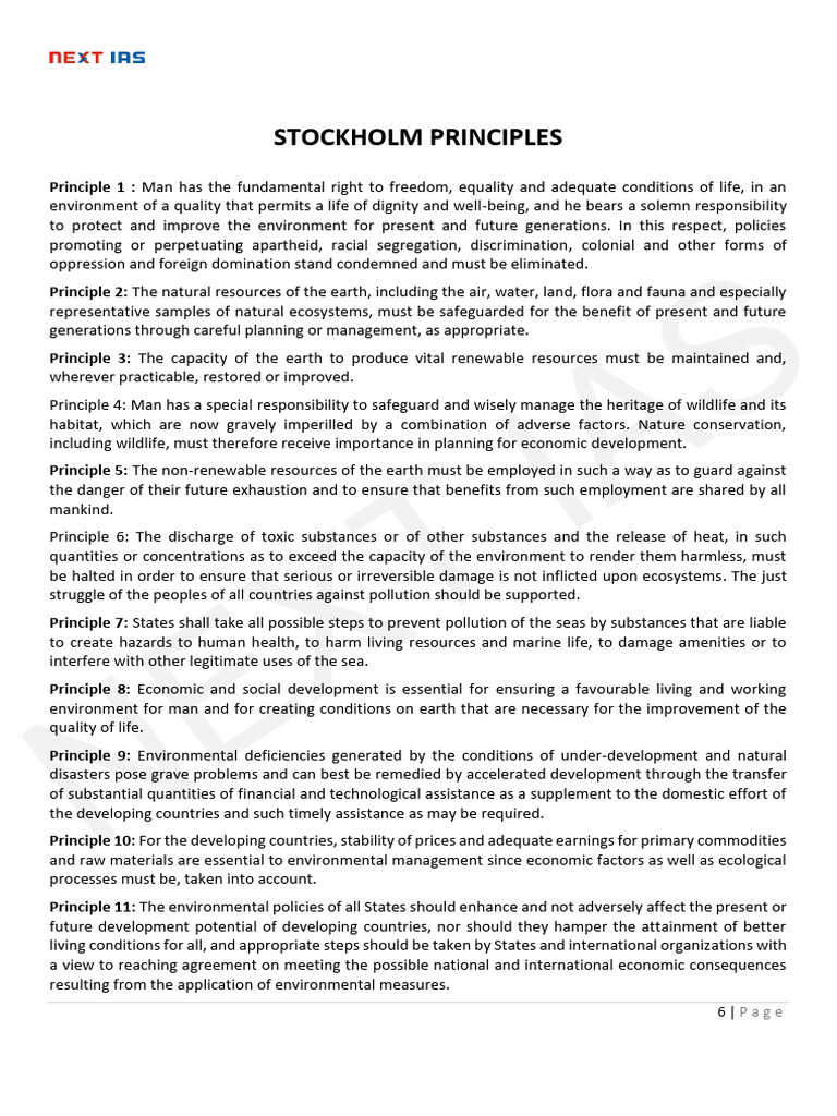 0001. Stockholms Principle | PDF