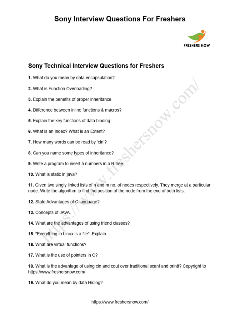 Interview Q A For Freshers | PDF