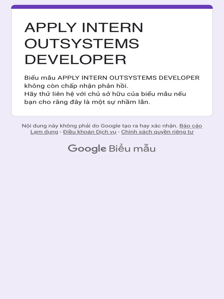 Apply Intern Outsystems Developer | PDF