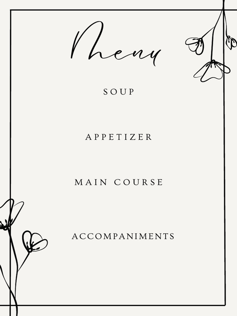 Menu Card | PDF