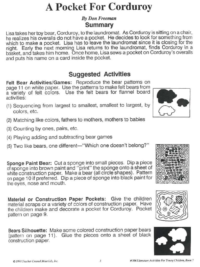 Pocket For Corduroy 1 | PDF