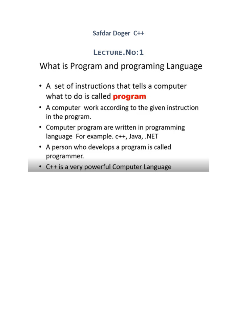 Safdar Doger C++ | PDF