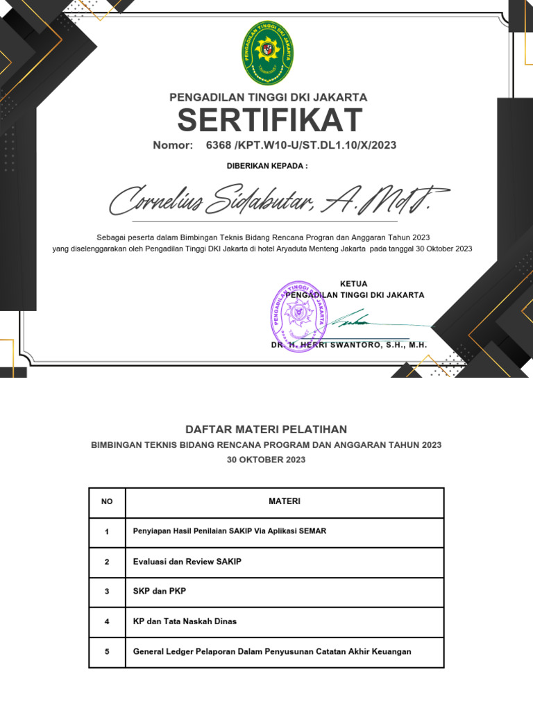 CORNELIUS SIDABUTAR, A.Md. | PDF