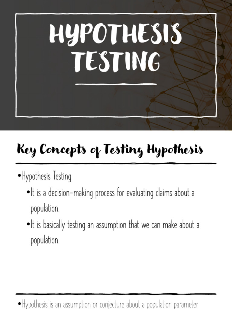 HYPOTHESIS TESTING | PDF