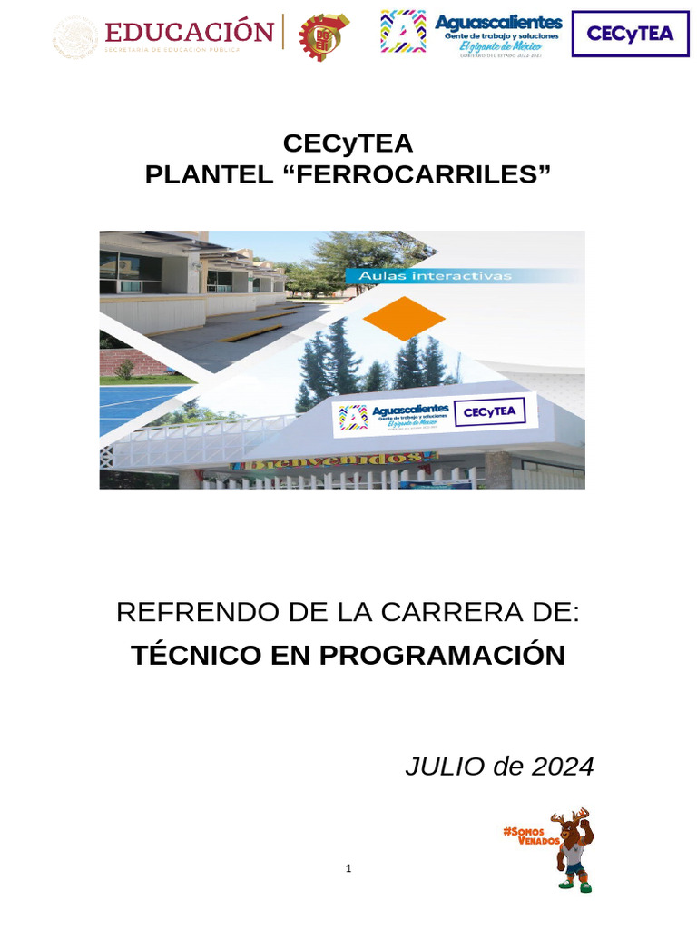 Refrendo Programacion 2024 | PDF