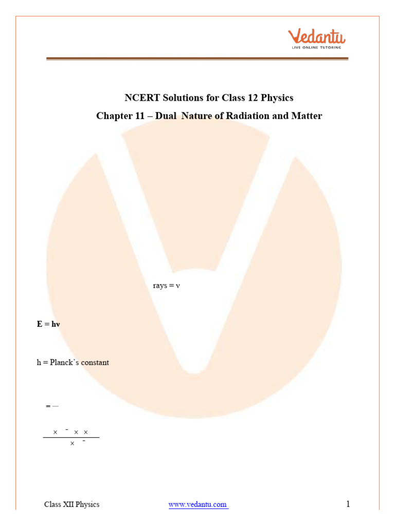NCERT Solutions For Class 12 Physics Chapter 11 Download FREE PDF | PDF