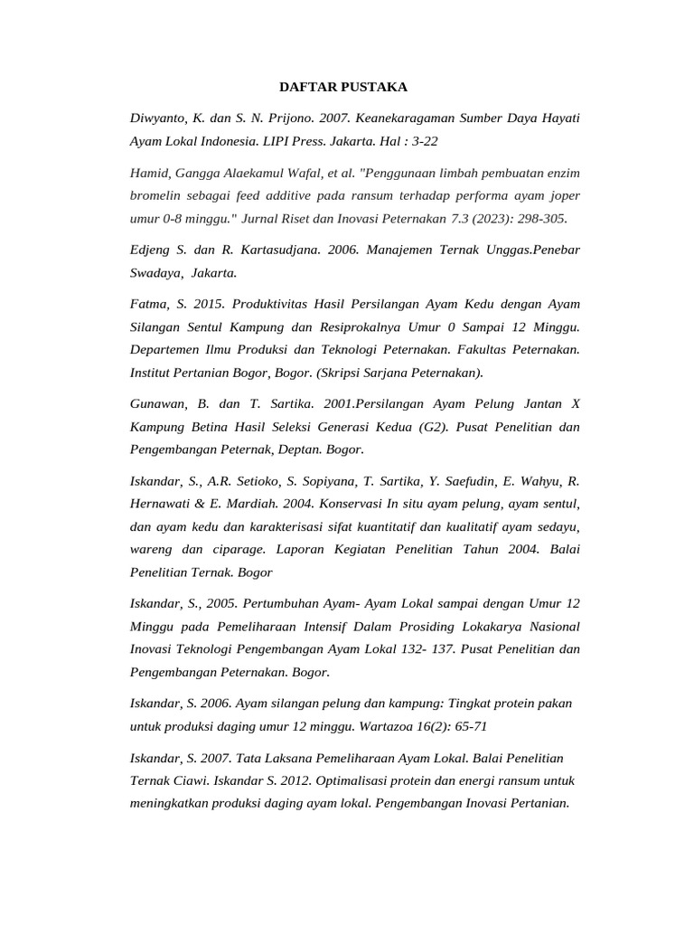 Daftar Pustaka | PDF