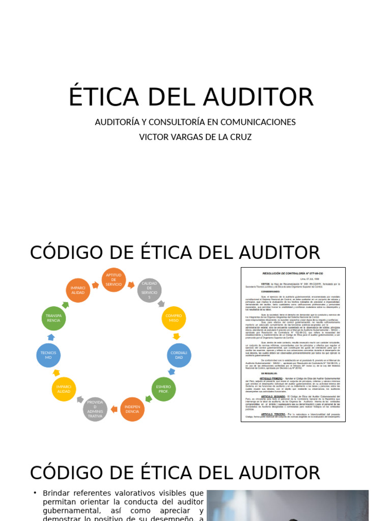 Ética Del Auditor | PDF