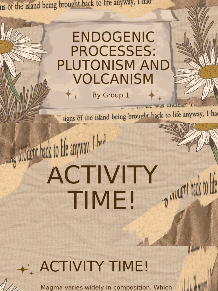 Plutonism and Volcanism | PDF