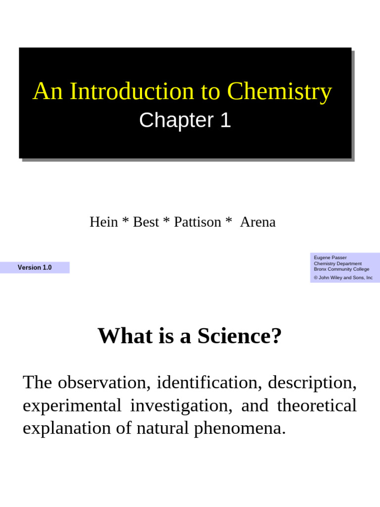 Intro To Chem | PDF