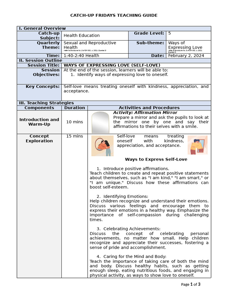 Grade 5 q3w1 Health Education | PDF