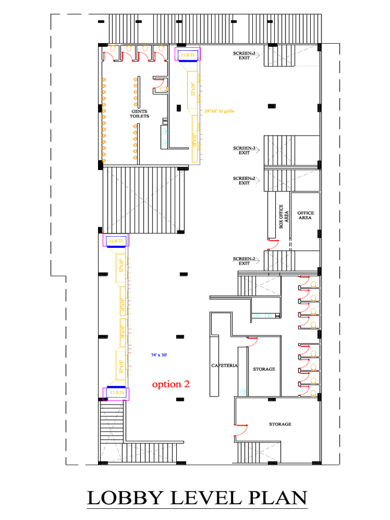 Lobby Level - AC Layout - Option 2 | PDF
