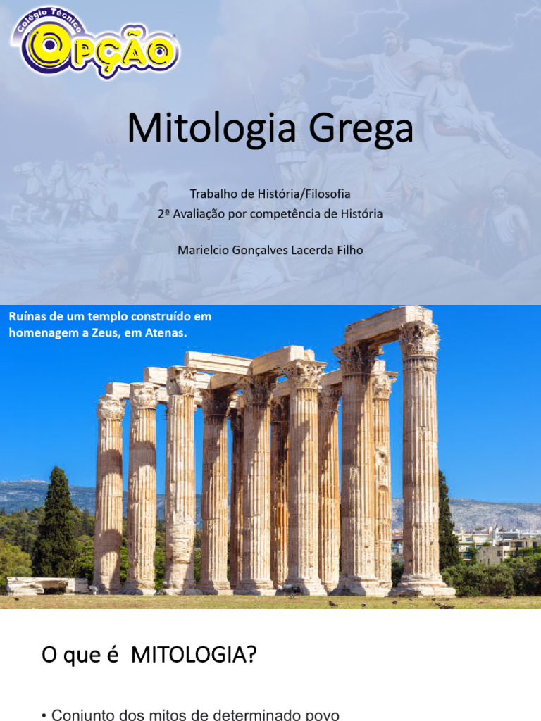 Mitologia Grega Trabalho MF | PDF