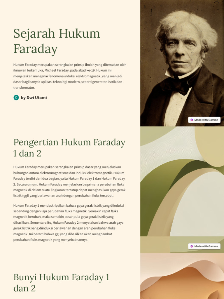 Sejarah Hukum Faraday | PDF