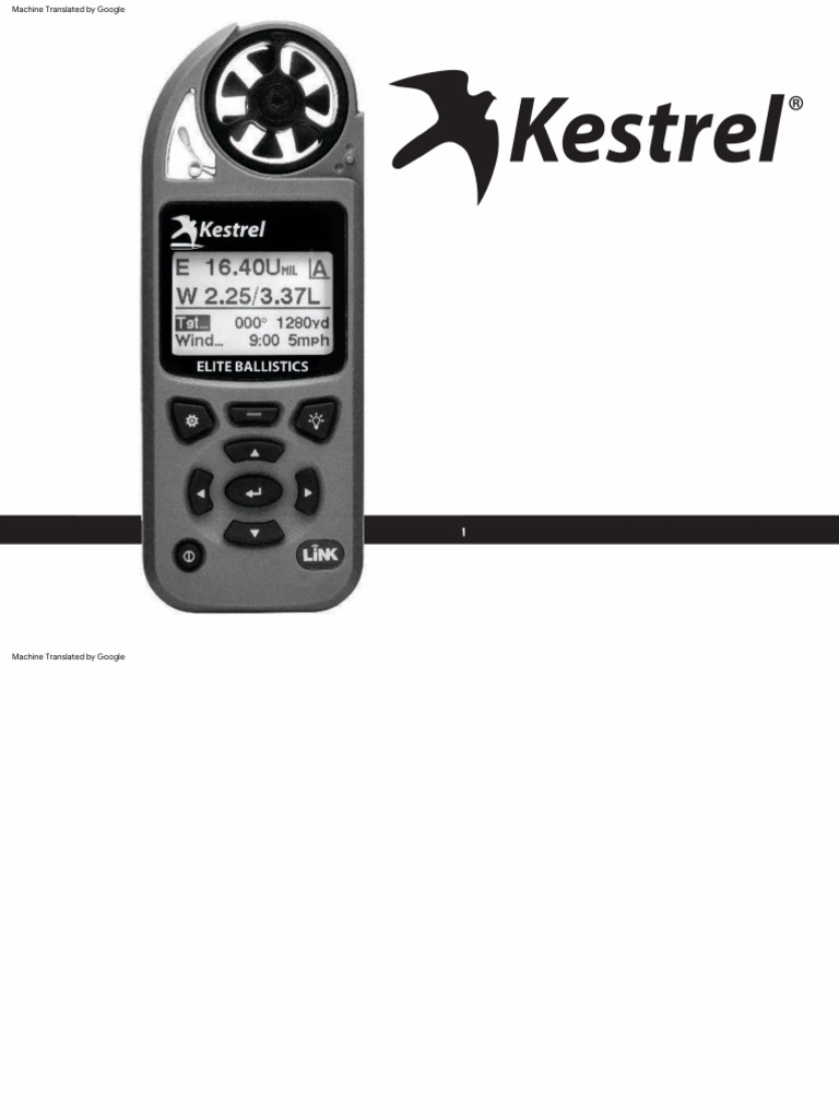 Instrucciones KESTREL (1) EN ESPAÑOL | PDF | Altímetro | Calibración
