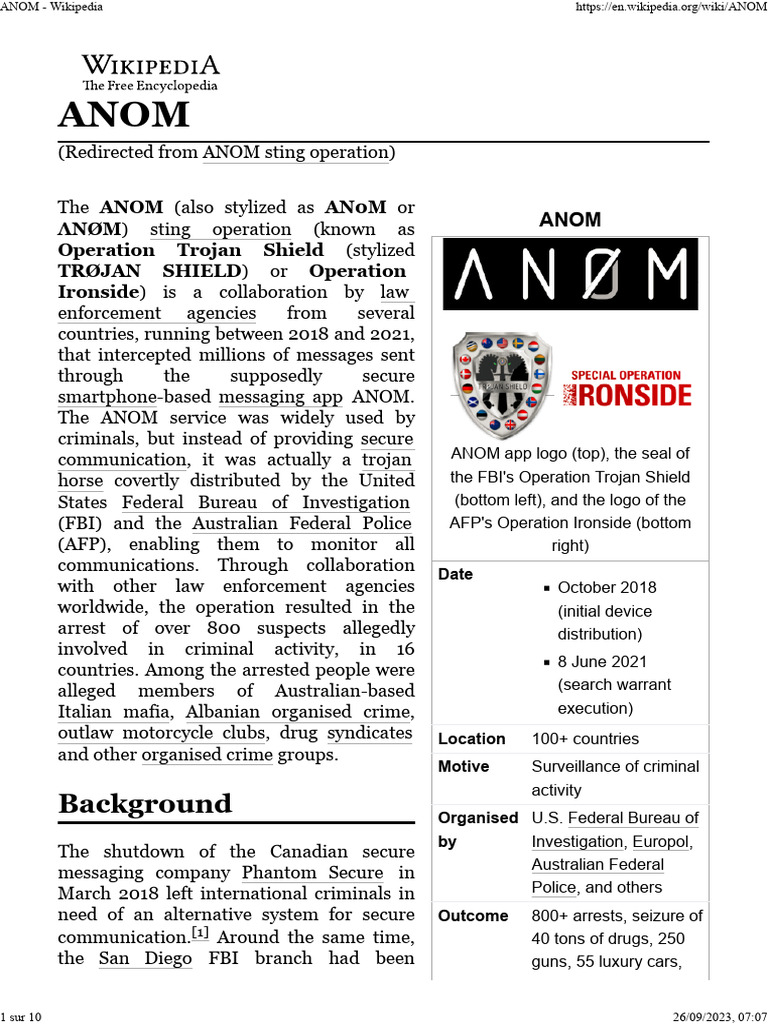 ANOM - Wikipedia | PDF