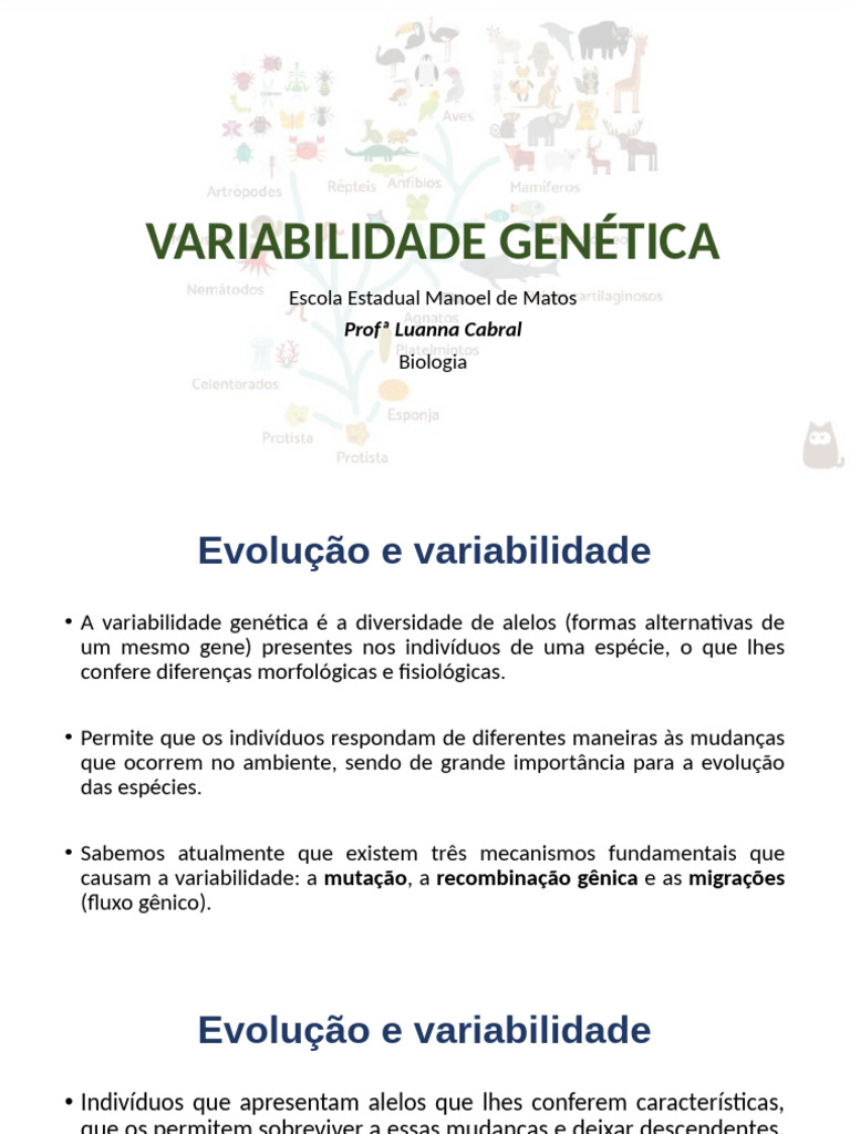 Variabilidade Genetica Pdf