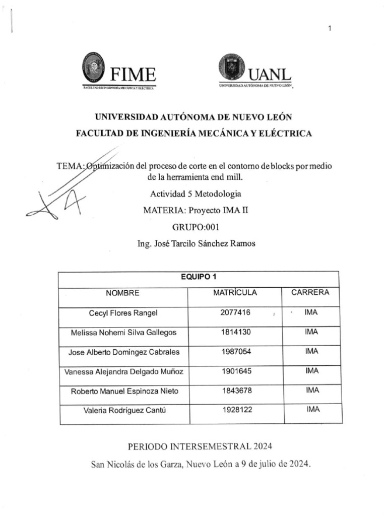 Desarrollo Metodologico - Equipo 1 - IMA II | PDF