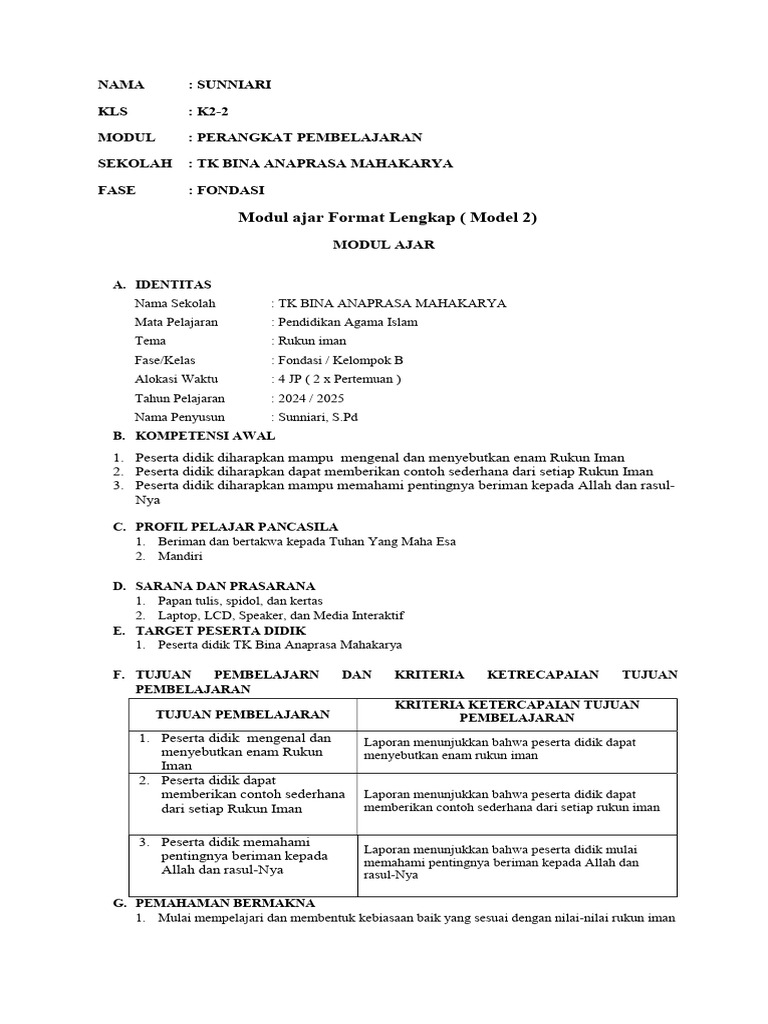 Modul PJBL | PDF