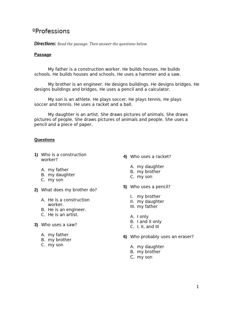 Week 2 2 Homework (Passage 1 Grade 2) | PDF