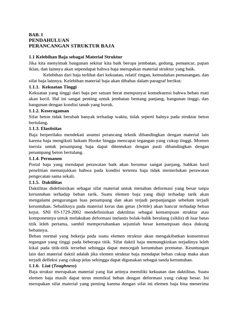 Baja Sebagai Material Struktur Pada Konsep LRFD | PDF