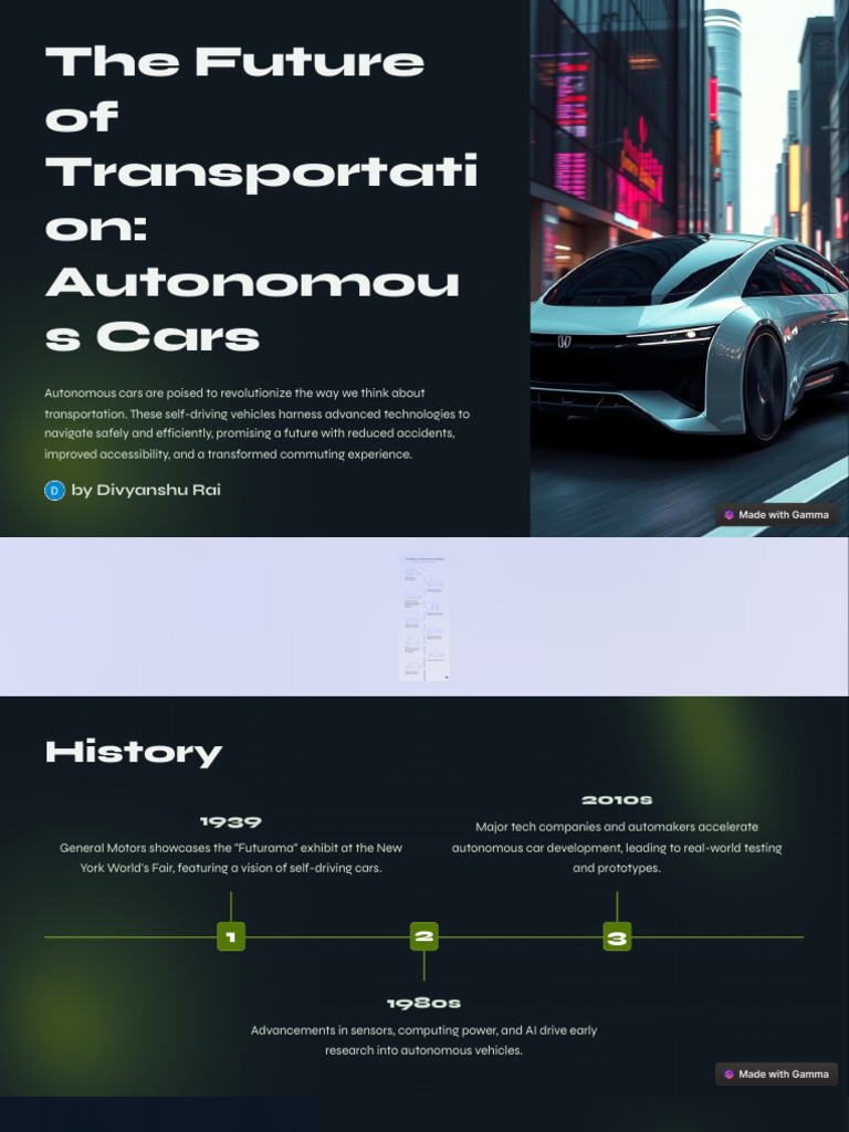 The Future of Transportation Autonomous Cars | PDF