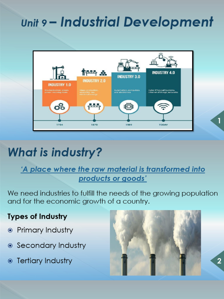Industrial Development & Major Ind. | PDF