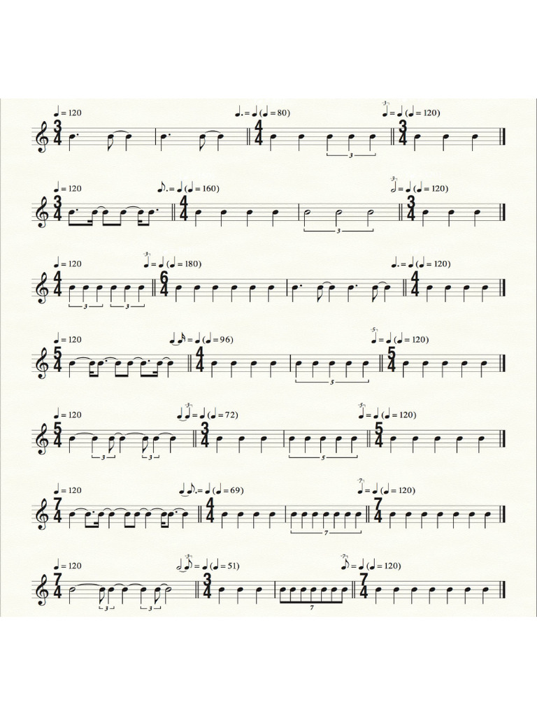 Polyrythmic Metric Modulations | PDF