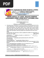 Wakisha BIOLOGY 1 Marking Guide WAKISSHA 1 | PDF