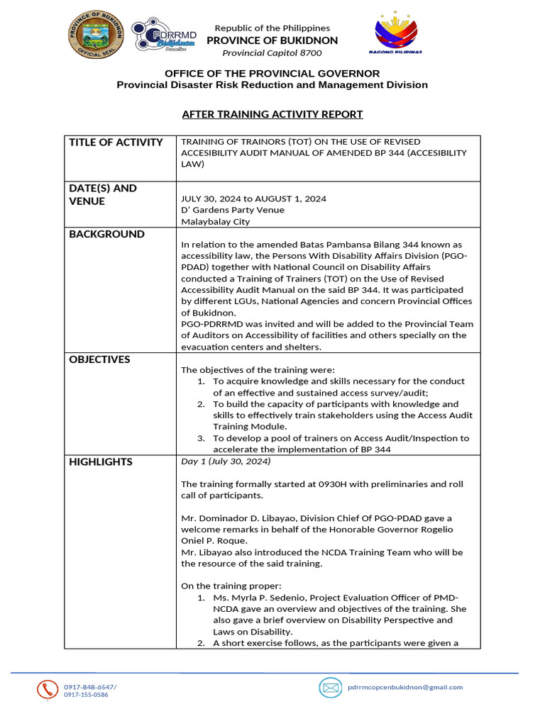 Aar Tot On Revised Acc Audit Manual Pdf Audit
