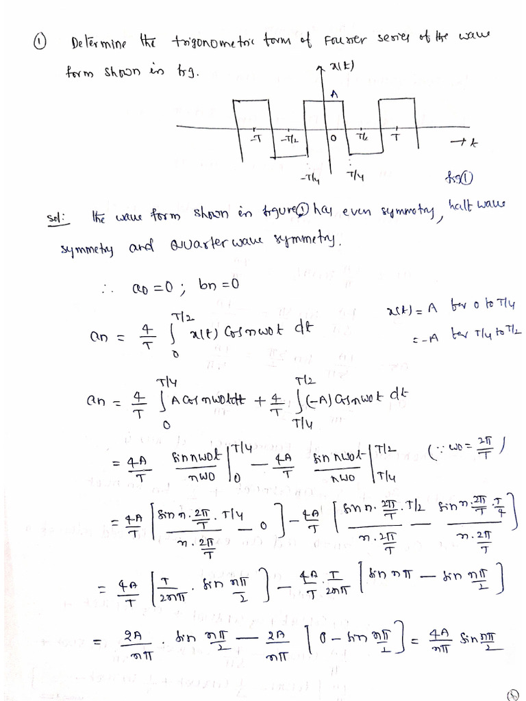 Fourier Series Problems | PDF Fourier Series Problems | PDF