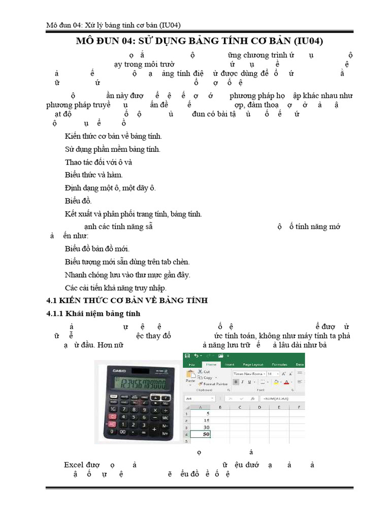 Tin Hoc Van Phong Co Ban Excel - PowerPoint | PDF
