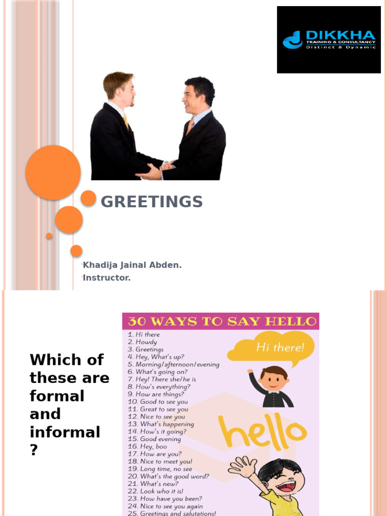 Greetings | PDF