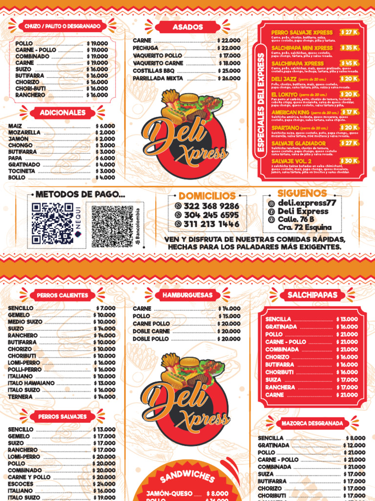 Menu Deli Expres 2024 | PDF
