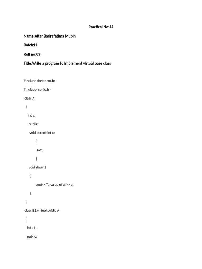 Practical14oop Barira | PDF
