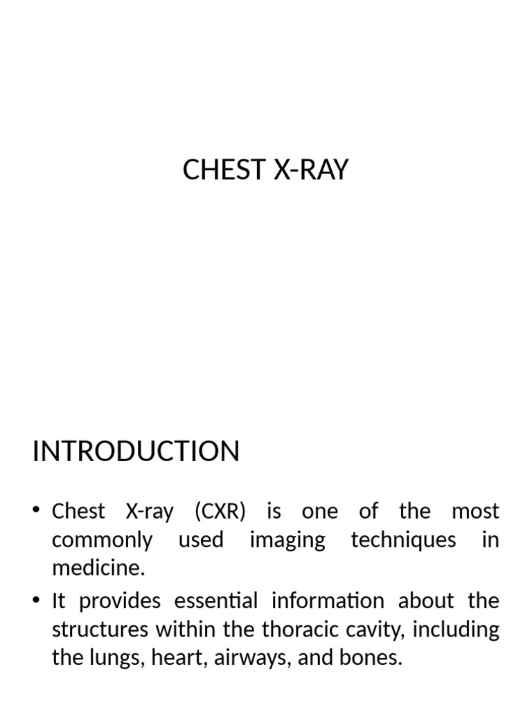 CHEST X-RAY | PDF