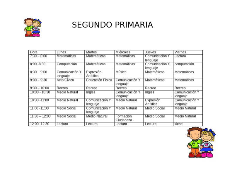 SEGUNDO PRIMARIA | PDF