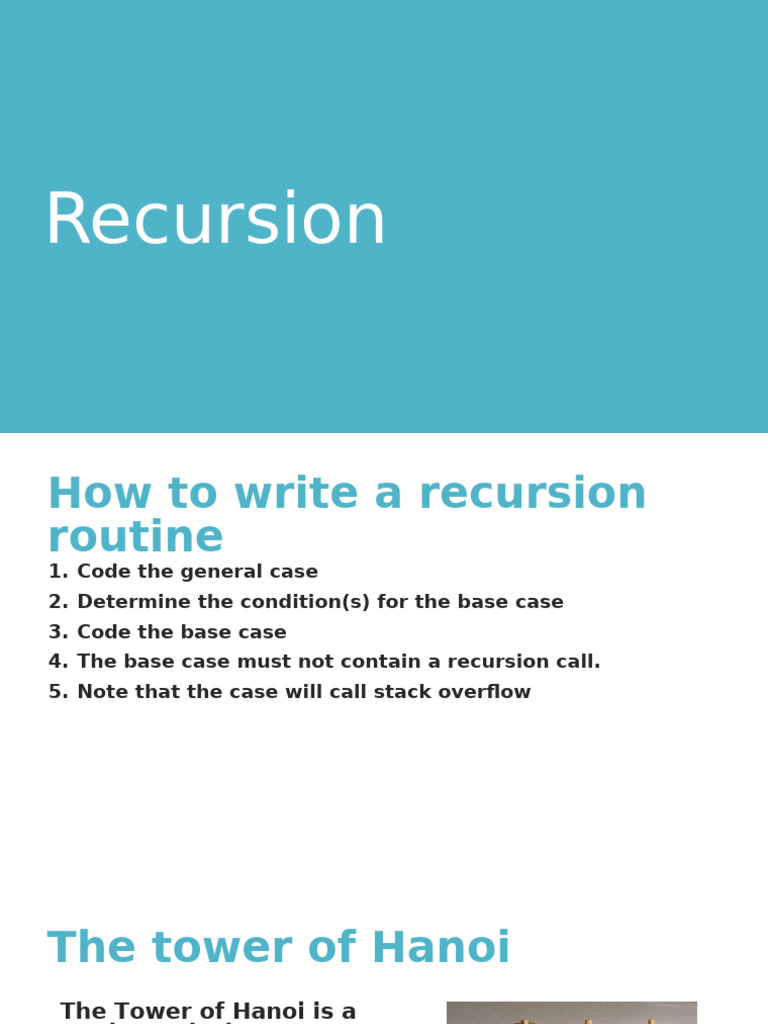 Lesson21 Recursion 2 | PDF
