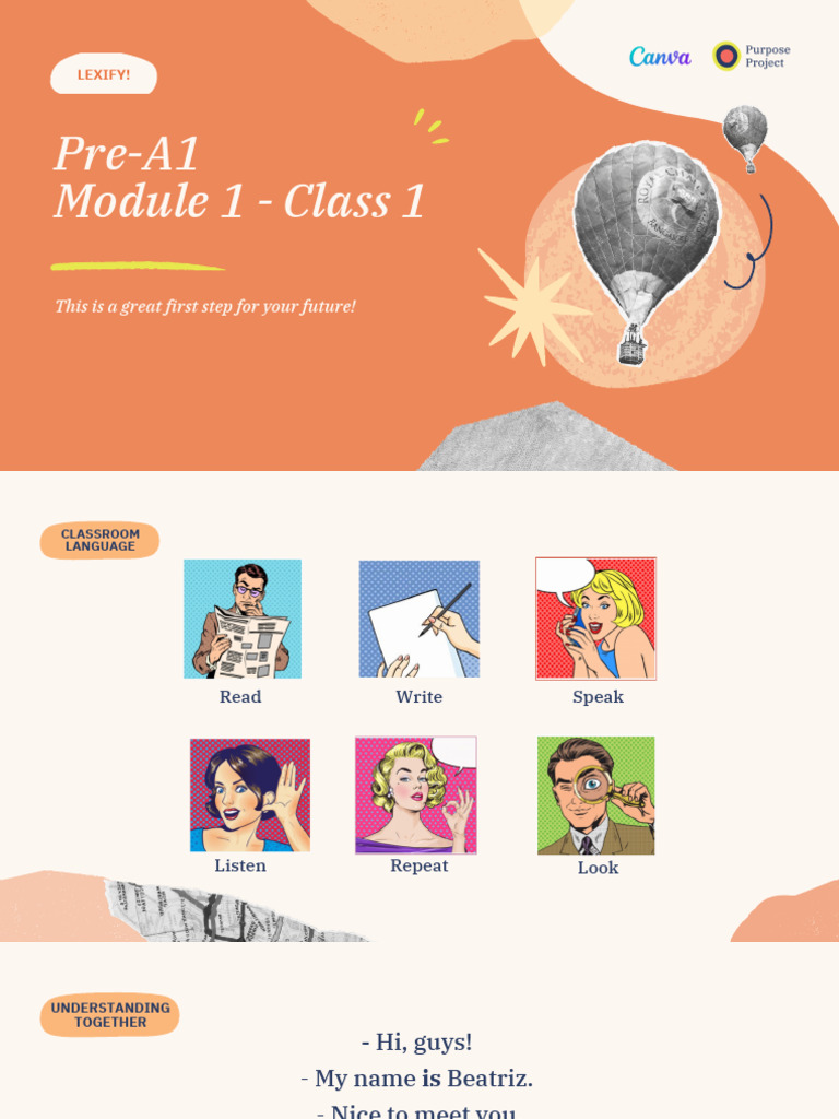 Pre A-1 - Class 1 | PDF