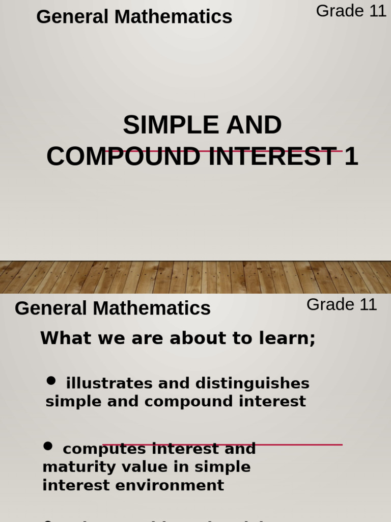 Simple and Compound Interest 1 | PDF