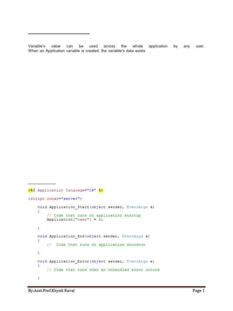 Application Variable | PDF