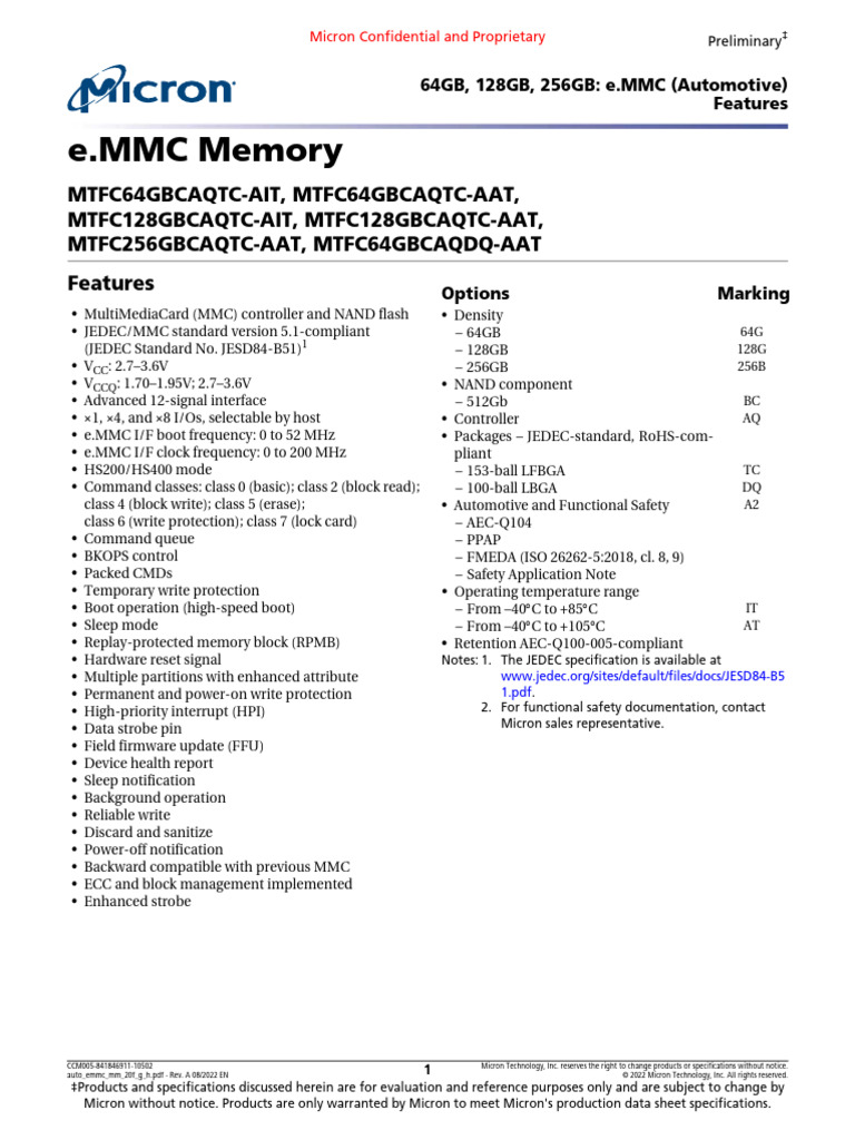 Auto Emmc MM 20f G H Version Incorrect | PDF