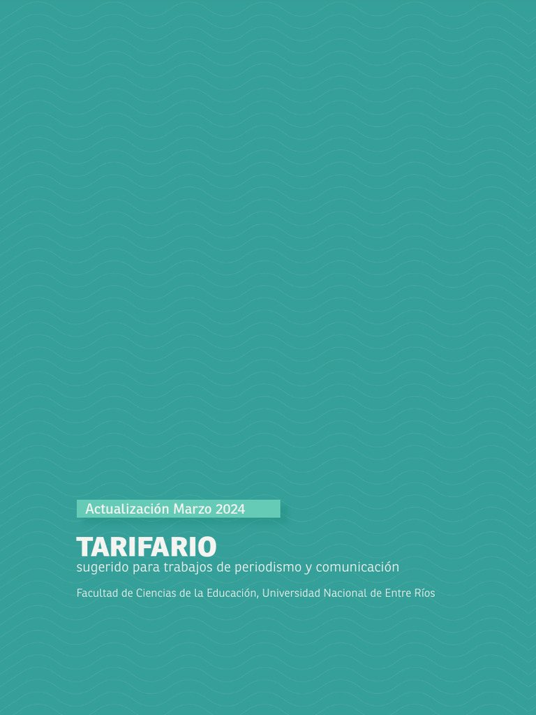 Tarifario Marzo-2024 | PDF
