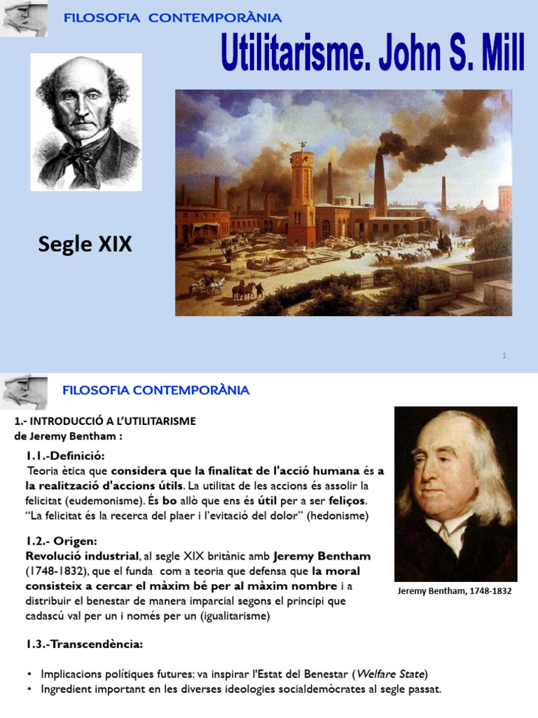 Utilitarisme: Bentham i Mill | PDF | Ciencias Políticas