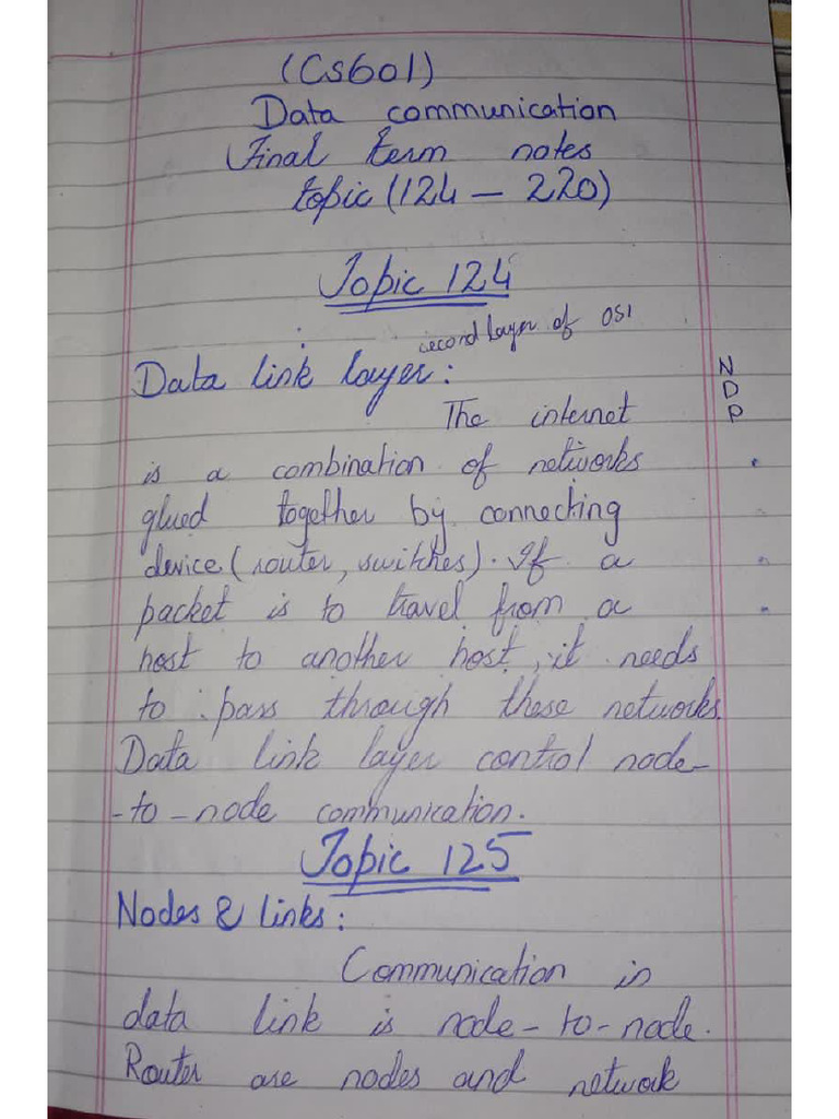 CS601 Hands Notes Topic 124 To 220 | PDF