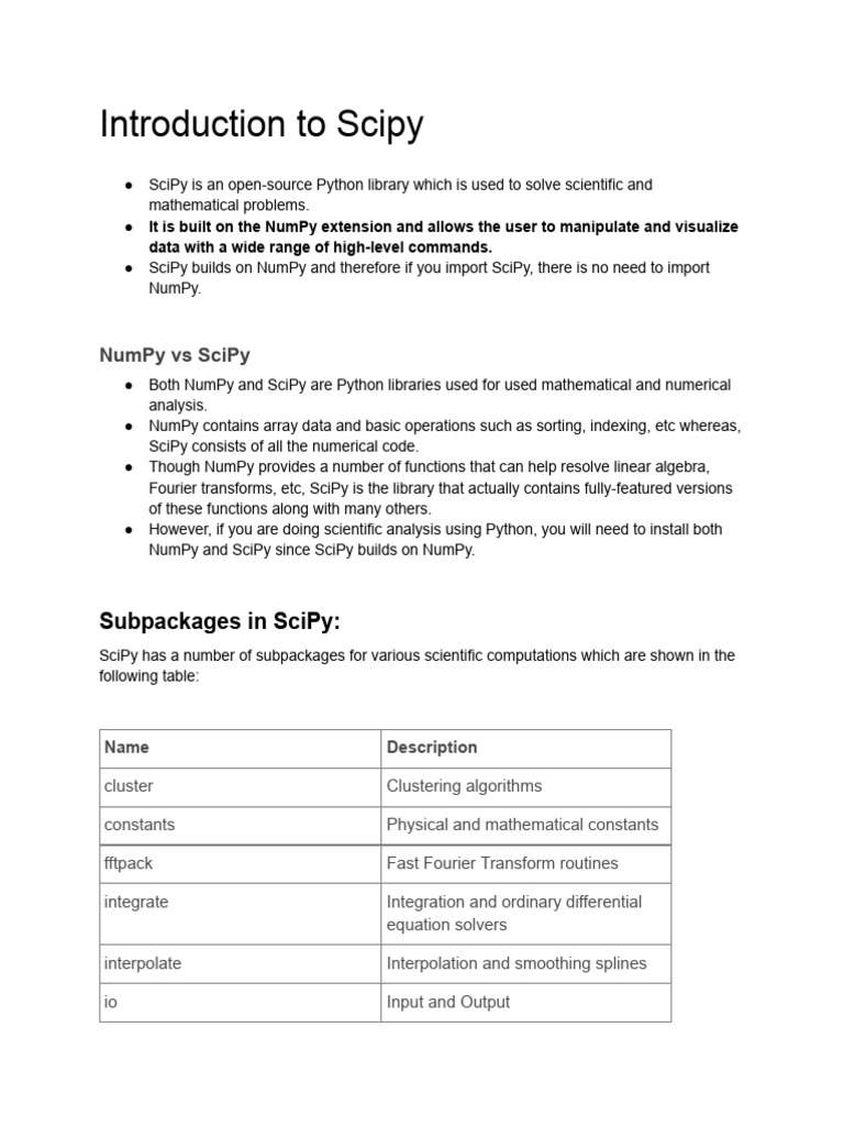 Scipy | PDF