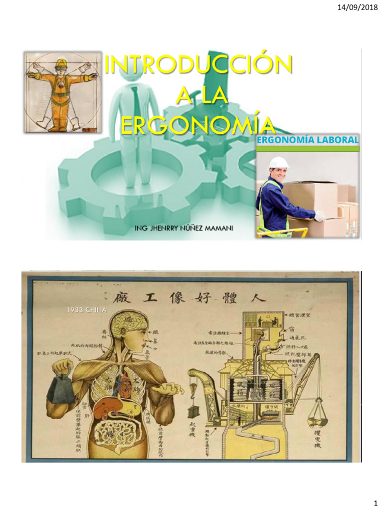 Tema 1 Introduccion Ergonomia 1 Pdf