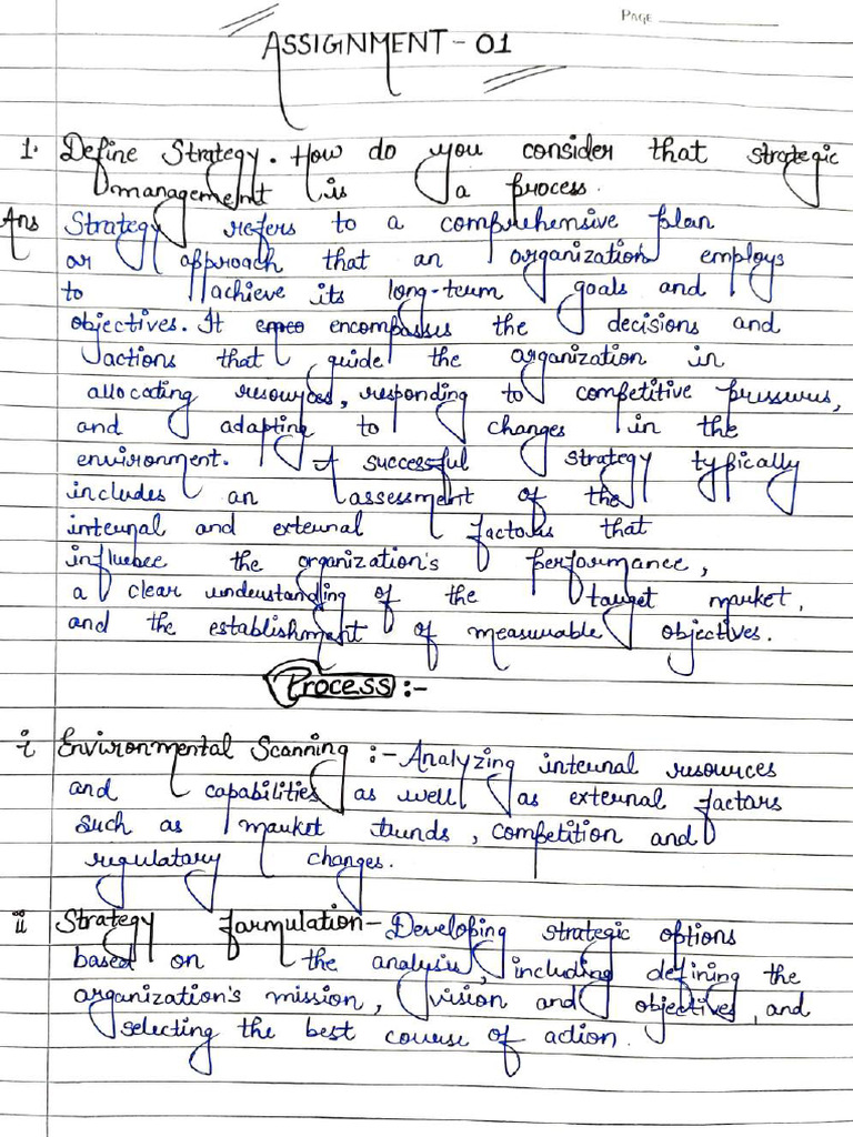 Assignment-01 (Business Policy and Strategy) - Compressed | PDF