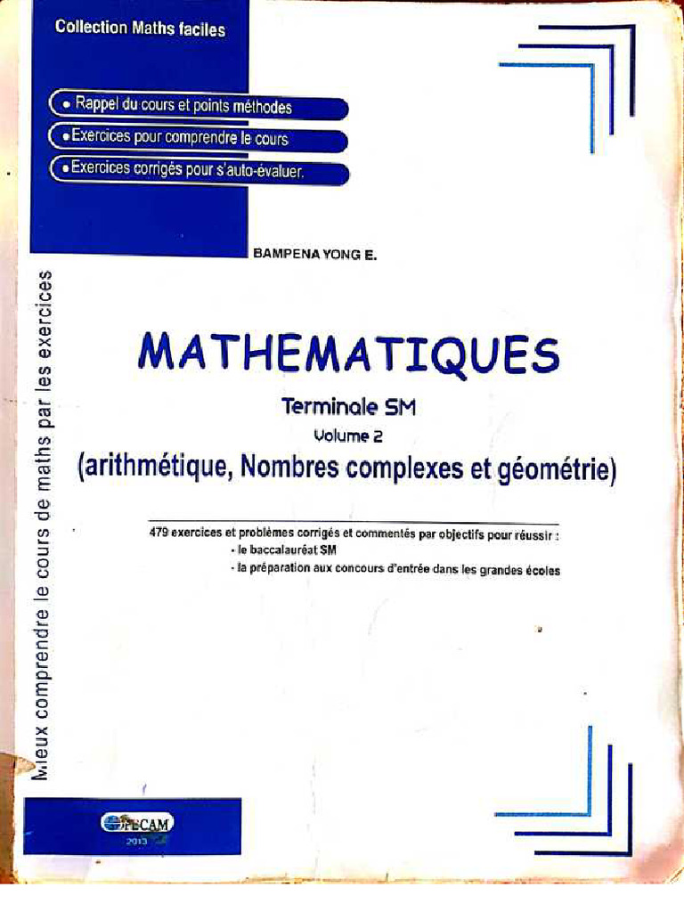 Collection Maths Facile Terminale Sm Tome 2_compressed | PDF